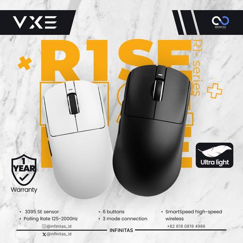 Promo VGN VXE R1 SE / SE+ 2K Wireless Light Weight Gaming Mouse - Hitam ...