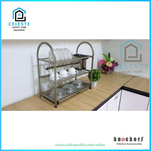 Jual Knockers Combined Style Stainless Steel Dish Rack / Rak Piring ...
