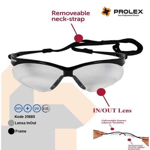 Promo Kacamata safety kleenguard v30 nemesis lensa inout, per pcs - Kab ...