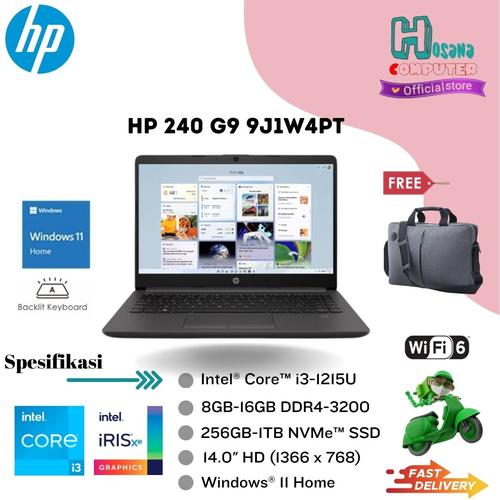 Promo LAPTOP HP 240 G9 - i3 1215U 8GB 256GB SSD/512GB SSD/1TB SSD WIN11 ...