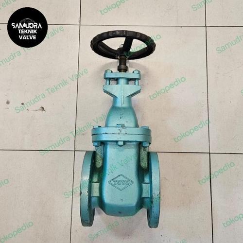 Jual GATE VALVE TOYO 3" INCH FLANGE JIS 10K CAST IRON DN80 STEAM ...