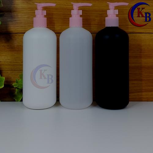 Jual BOTOL PUMP 500 ML CLIP PINK / BOTOL PLASTIK HDPE 500ML NECK 24 ...