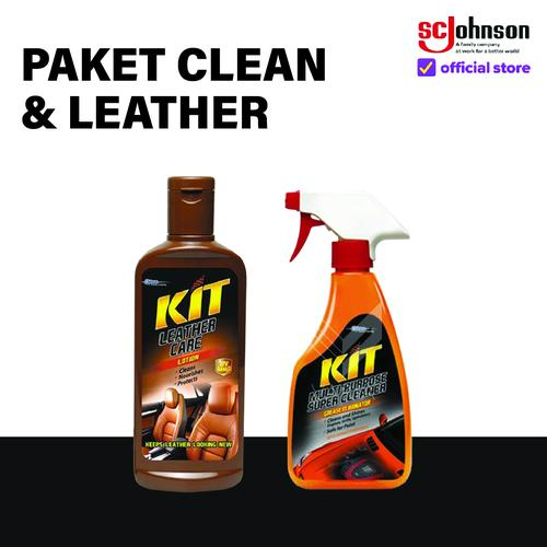 Promo KIT Multipurpose Super Cleaner 500ml + Kit Leather Care 250 mL ...