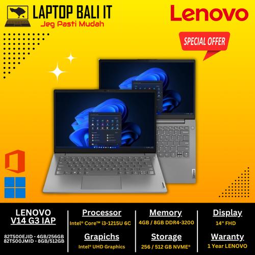 Jual LAPTOP LENOVO V14 G3 IAP - intel Core i3 1215U 14"FHD Iron Grey - 4GB SSD 256GB - Kota ...