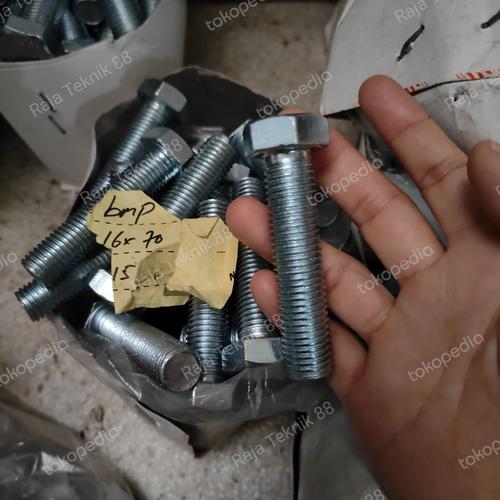 Jual baut galvanis M16x70 / baut m16 x 70 / baut BMP m16 x 70 / baut ...