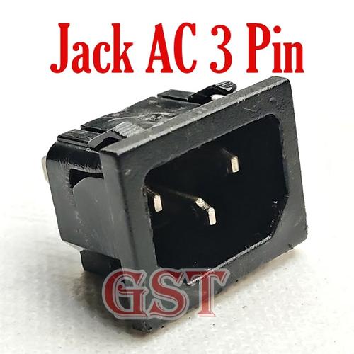 Jual Socket Jack Ac tancap 3 Pin Male Komputer sasis casing box soket ...
