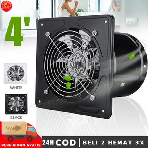 Jual 4 Inch Exhaust Fan Blower Angin Plafon Dinding Blower kamar mandi ...