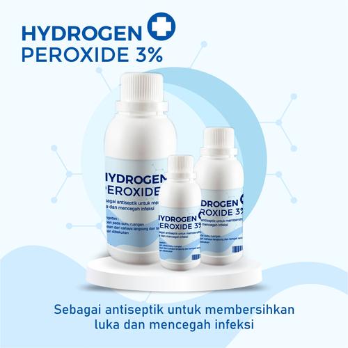 Jual HIDROGEN PEROKSIDA 3% 250ML hydrogen peroxide h2o2 antiseptik ...