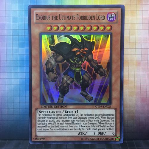 Jual Yugioh Exodius The Ultimate Forbidden Lord - CT07 super rare ...