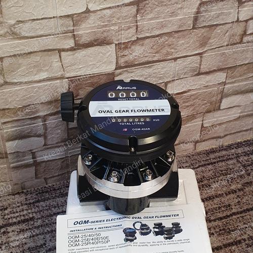 Jual FLOW METER OGM 1.5" INCH ANALOG DN40 MM OVAL GEAR FLOWMETER 1 1/2 ...