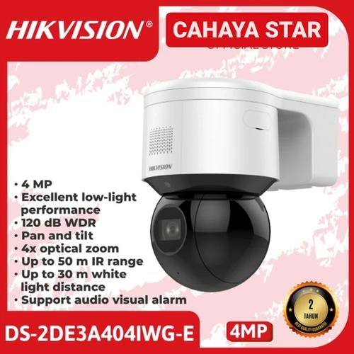 Promo HIKVISION IP CAMERA PTZ Mini DS-2DE3A404IWG-E 4MP 4X ZOOM OPTICAL ...
