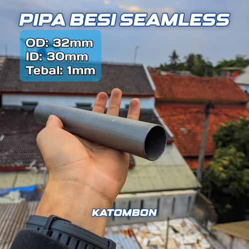 Jual Pipa Besi Seamless Od 32 mm / Id 30 mm Tebal 1 mm Panjang 20 cm ...