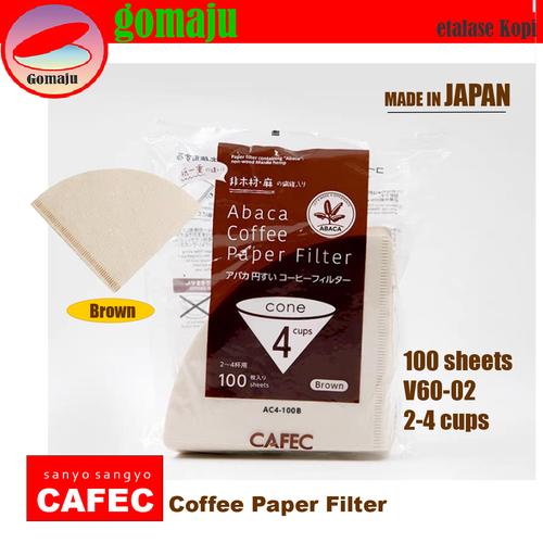 Promo V6-02 CAFEC-JAPAN Abaca Coffee Paper Filter Kertas Saringan Kopi ...