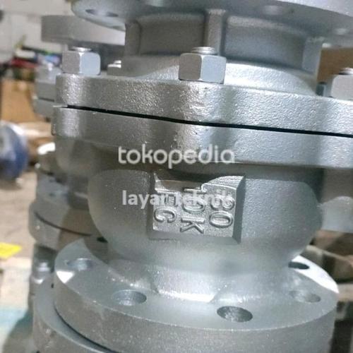Jual [New] Ball Valve Cast Iron Flange Jis 10K 3 Inch Dn 80 [Terlaris ...