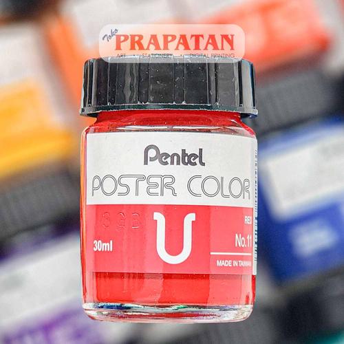Jual Pentel Poster Color 30ml PART 2 | Cat Poster - Fluo Red - Jakarta ...