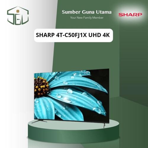Jual SHARP 4T-C50FJ1X 4K UHD Frameless Google TV NEW LED 50 Inch 50FJ1X ...