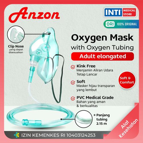 Jual Anzon | Oxygen Mask | Masker Oksigen Dewasa | Oxygen Mask With ...