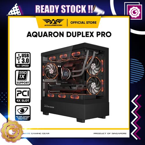 Jual Casing Gaming Armaggeddon Aquaron DUPLEX PRO M-ATX with Front ...
