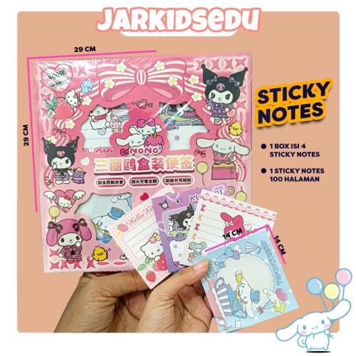 Jual Sticky Note Karakter Sanrio Memo Ucapan isi 400 lembar Souvenir ...