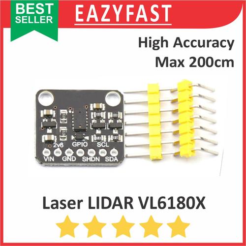 Jual Modul Sensor Jarak Laser VL6180X LIDAR TOF Range Distance Module ...