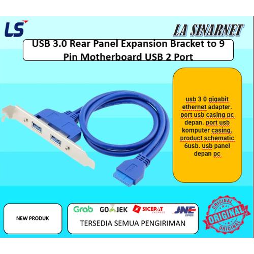 Jual USB 3.0 Rear Panel Expansion Bracket to 9 Pin Motherboard USB 2 ...
