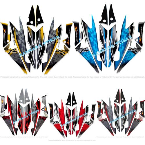 Jual STIKER STRIPING MOTOR HONDA SUPRA X 125R 2008 STANDAR FUL SET ...