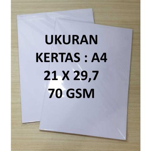 Jual Kertas print kertas fotocopy paper HVS A4 70 gram 70 gsm - A4 ...