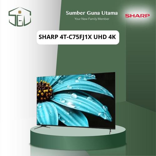 Jual SHARP 4T-C75FJ1X/4T-C65FJ1X4K UHD Framless Google TV NEW LED - 4T ...