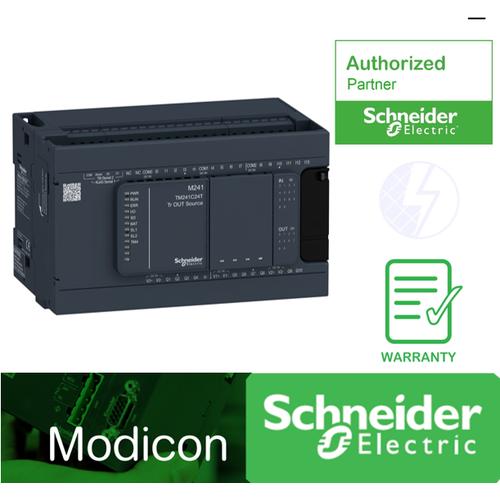 Jual TM241C24T PLC Schneider Modicon Controller 24 I/O Transistor PNP ...