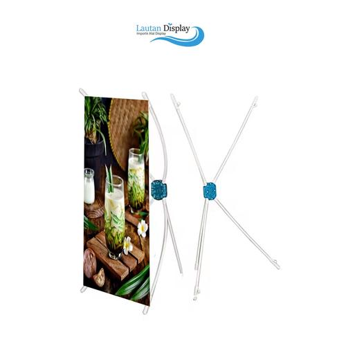 Promo X Banner MINI A3/ Termurah - WHITE ( Kerangka Mini X Banner nya ...