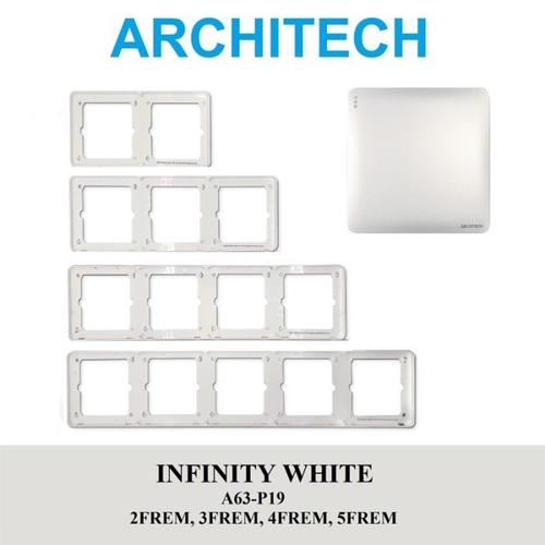 Jual FRAME / BINGKAI WHITE STOP KONTAK / SAKLAR ARCHITECH INFINITY A63 ...