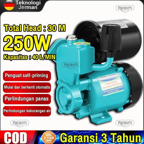 Jual Reaim Pompa Air Otomatis 40 L/Min 250W Total Head Max 30 M Model ...