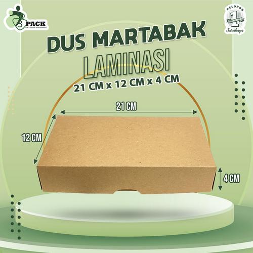 Jual Dus Box Martabak Laminasi ukuran (21 x 12 x 4 cm) Craft termurah ...