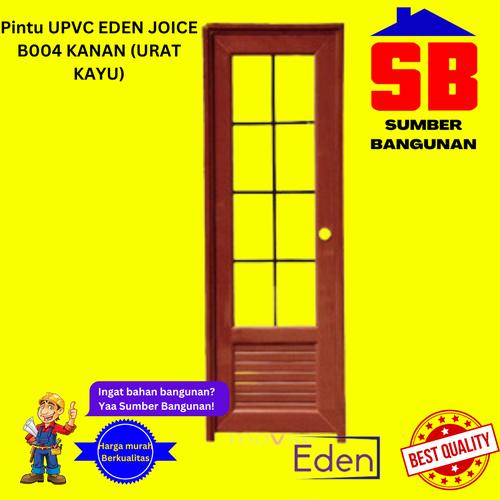 Promo PINTU UPVC EDEN JOICE B004 (URAT KAYU) 70X198 KANAN KIRI KAMAR MANDI - BUKA KANAN - Kab ...