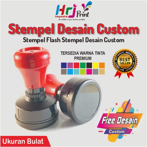 Jual Cetak Stempel Otomatis 1 Warna | Cetak Stempel Flash Custom Logo ...