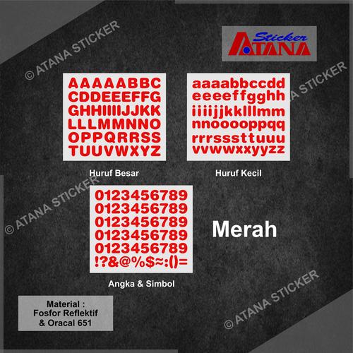 Jual Sticker Cutting Scotlite Angka + Simbol Untuk Menulis Sesuai ...