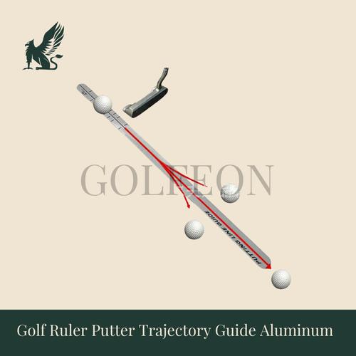 Promo Golf Ruler Putter Trajectory Guide Aluminum / Straight Ruler ...