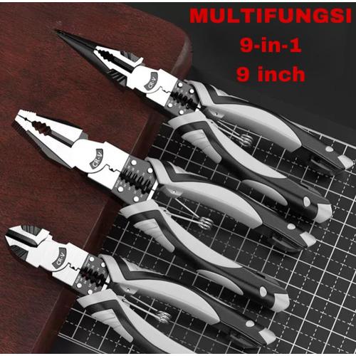 Jual Tang Multifungsi 9 inch CRV Kombinasi,Lancip,Potong Wire Cutter ...
