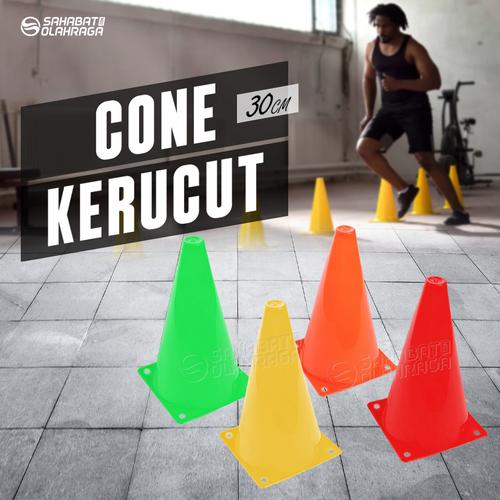 Jual Cone / Cones Kerucut 30cm Paket 1 Lusin/ Cone Latihan Olahraga ...