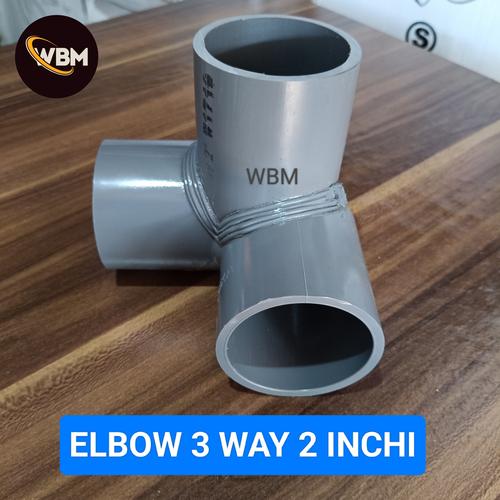 Jual fitting pvc Elbow 3 way 2 inchi Elbow 3 arah 2" 3 way - Kab ...