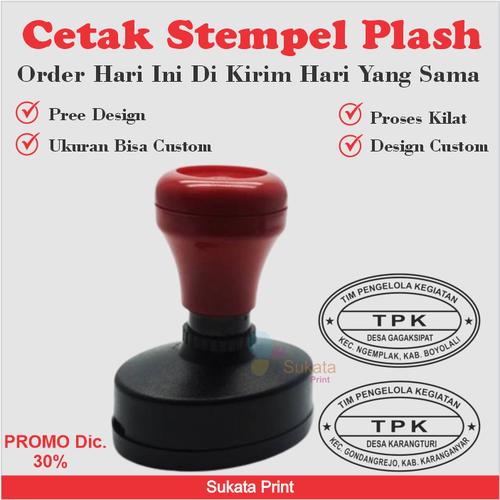 Promo Cetak Stempel Otomatis Bentuk Oval Panjang Stempel Custom Free ...