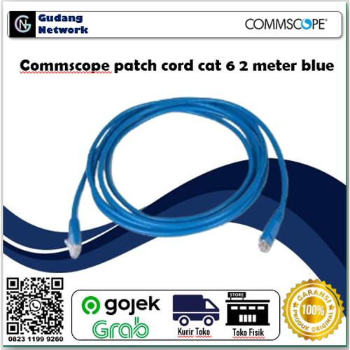 Jual COMMSCOPE 2M KABEL LAN CAT6 CAT.6 UTP ETHERNET PATCH CORD CABLE ...