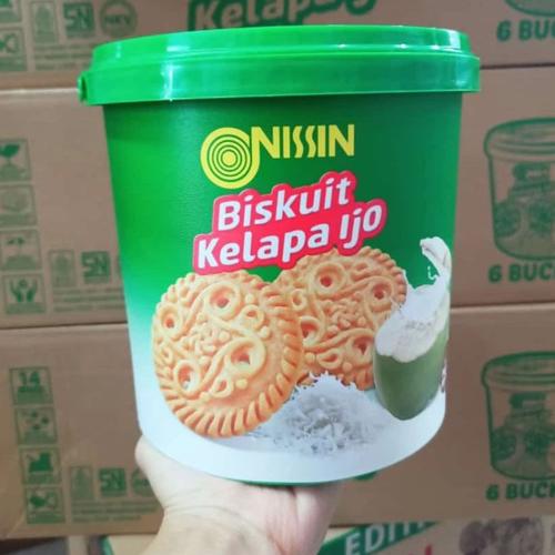 Jual Biskuit Kaleng NISSIN KELAPA IJO 350gr/Nissin Biskuit Kelapa Ijo ...