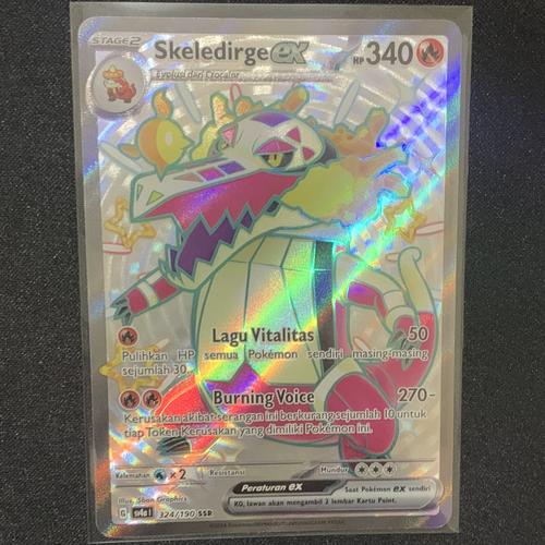 Jual Skeledirge ex ssr sv4a 324/190 shiny pokemon harta tcg indonesia ...