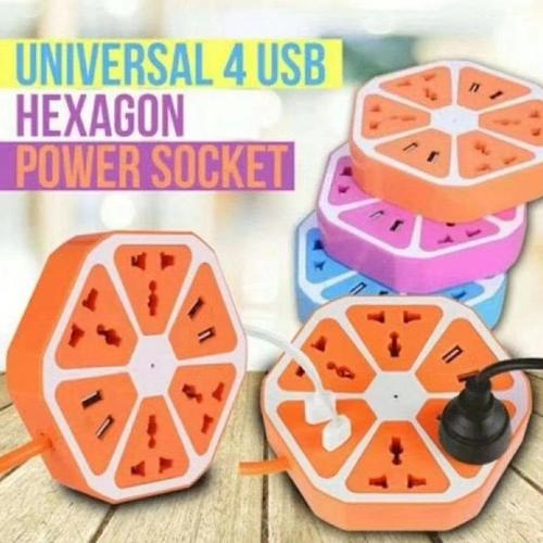 Jual terminal colokan 4 lubang + 4 usb colokan listrik 4 lobang panjang ...