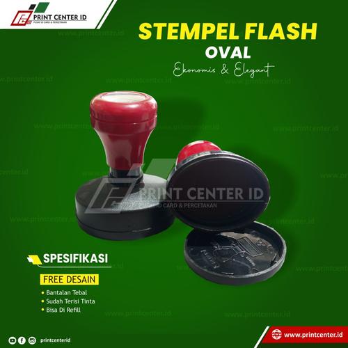 Jual Cetak Stempel Flash Lonjong / Oval - Stempel Otomatis Custome - O2 ...