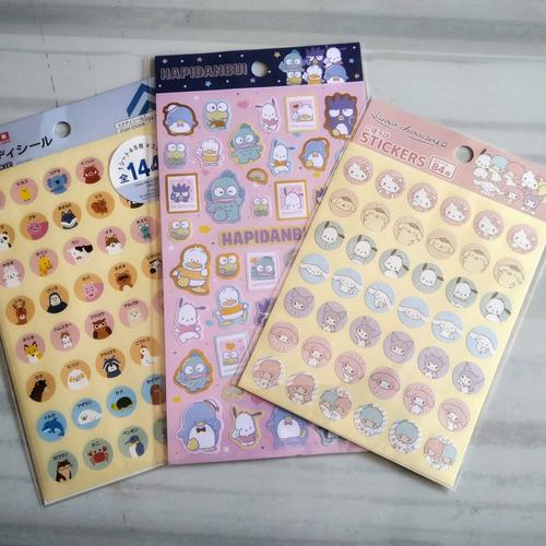 Jual Stiker sanrio karakter/study sticker/sticker lucu memo buku jurnal ...