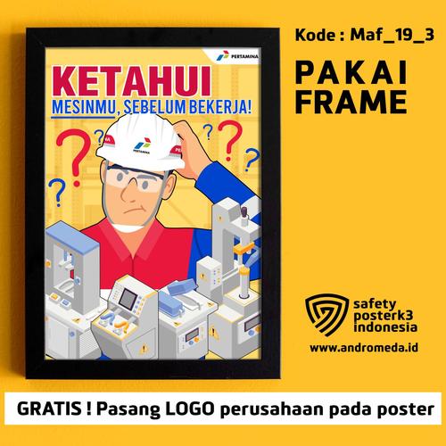 Jual Safety Poster K3 Pertamina: Ketahui Mesin Sebelum Digunakan ...