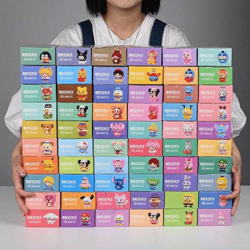 Promo PART 2 DIY Susun Blok Bangunan Mini Kartun Bricks DIY Mainan ...