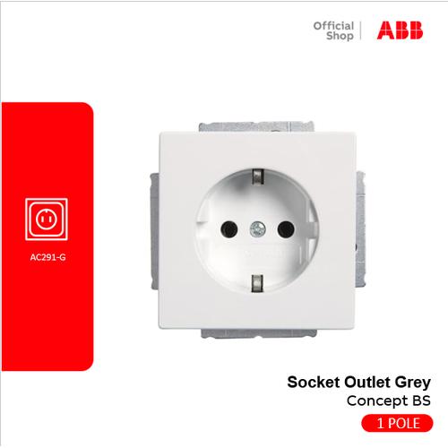 Promo ABB Socket outlets SO Grey Concept BS AC291-G CBA032A251R1410 - Jakarta Barat - Glodok ...